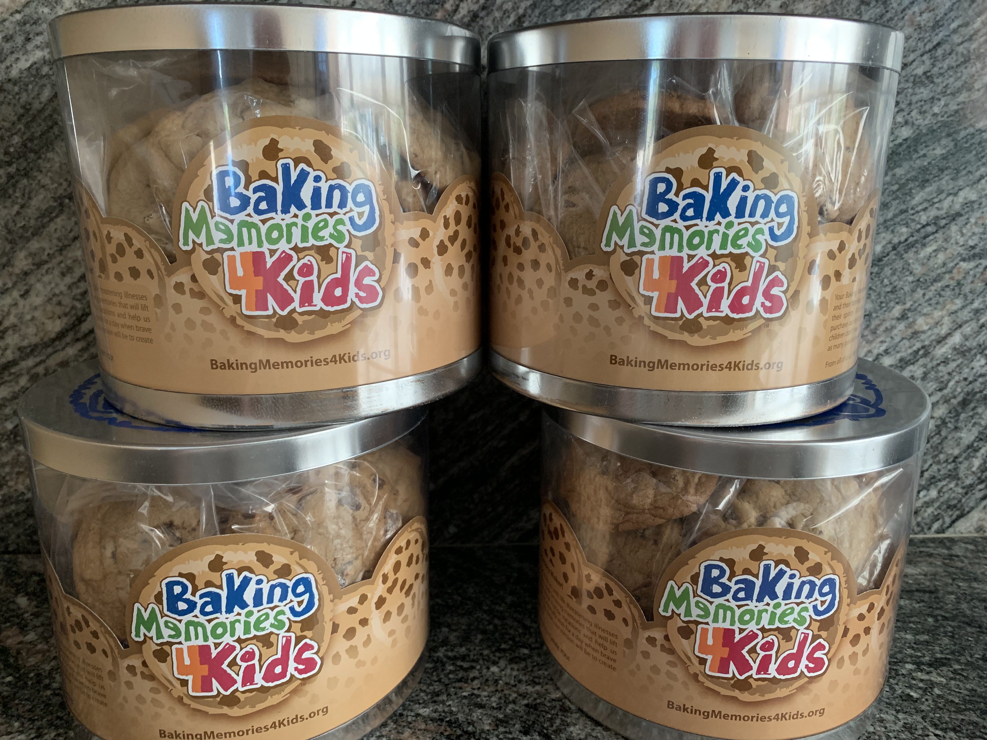 Multiple Containers of Chocolate Chip Cookies - Baking Memories 4 Kids